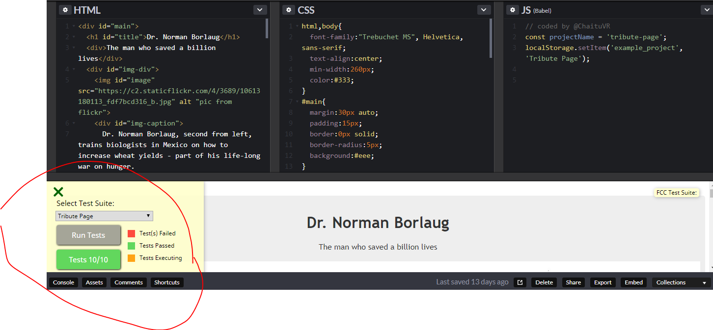 Help me to get started with the first project in FreeCodeCamp ...
