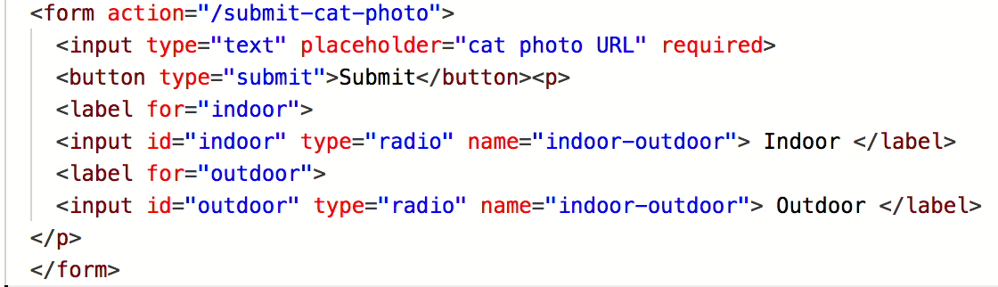 Error Message Each Of Your Radio Button Elements Should Be Added 