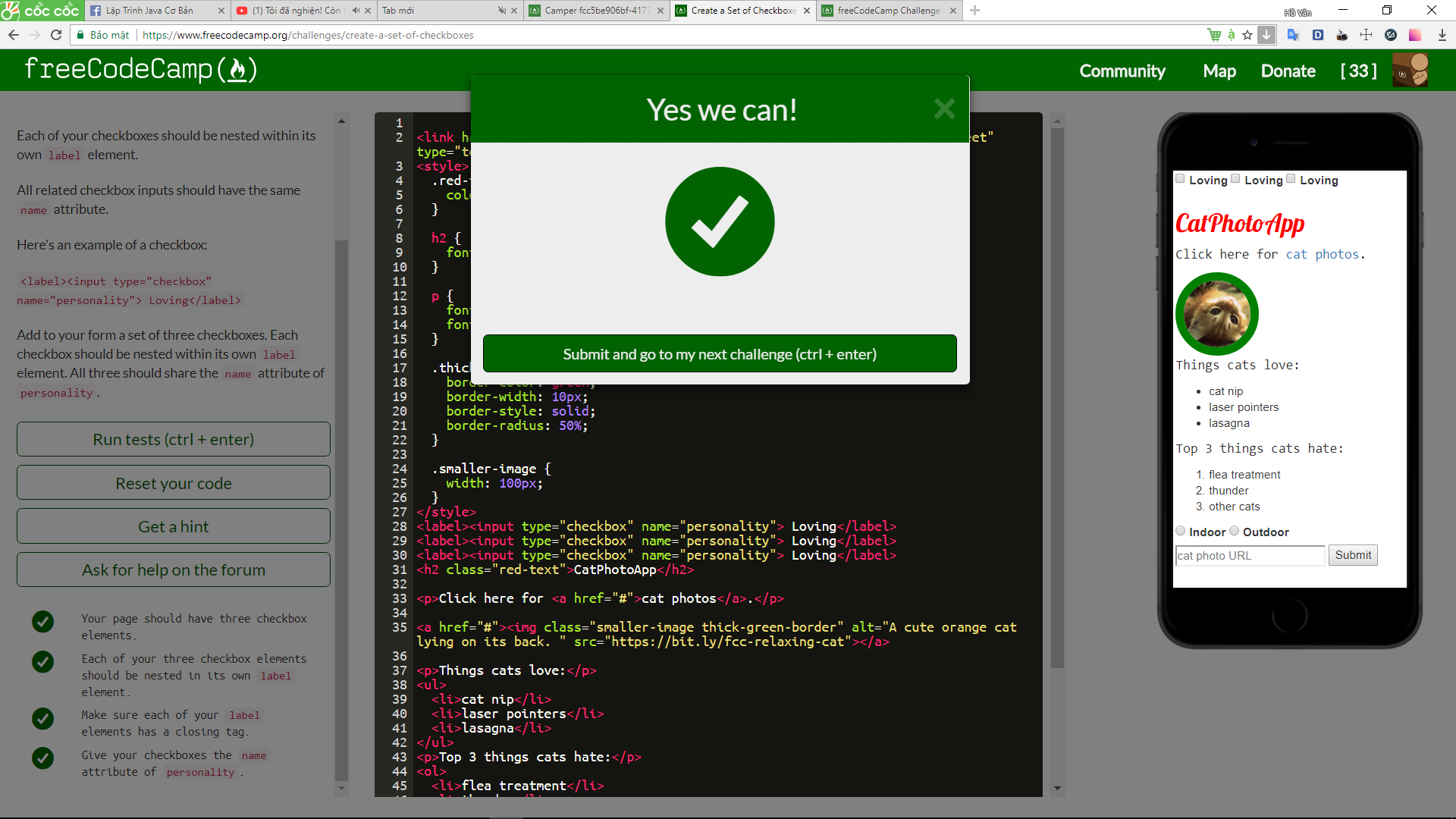 Freecodecamp Challenge Guide Create A Set Of Checkboxes Guide The Freecodecamp Forum